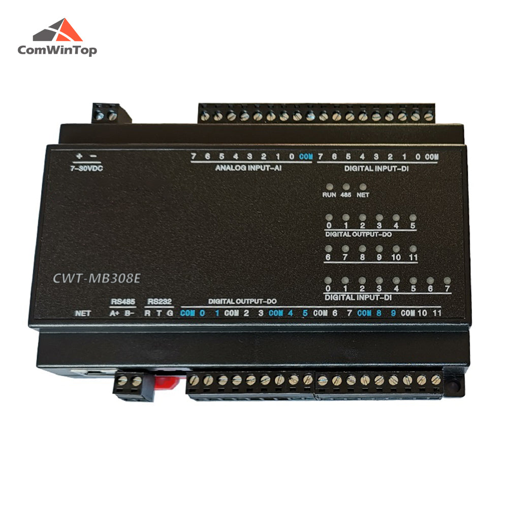 Cwt Mb308e 8ai8di12do Rs485 Rs232 Ethernet Modbus Rtu Tcp Io Acquisi
