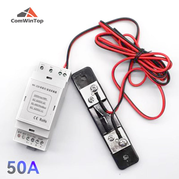RS485 Modbus Single-channel AC/DC Power Meter Voltage Current Power En ...